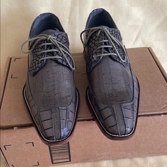 Stacy Adams | Shoes | Mens Stacy Adams Gray Textured Dress Shoes | Poshmark